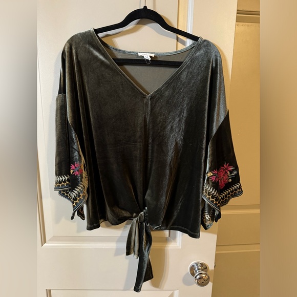Tribal | Tops | Tribal Lovestitch Womens Boho Hippie Top Large Velvet ...